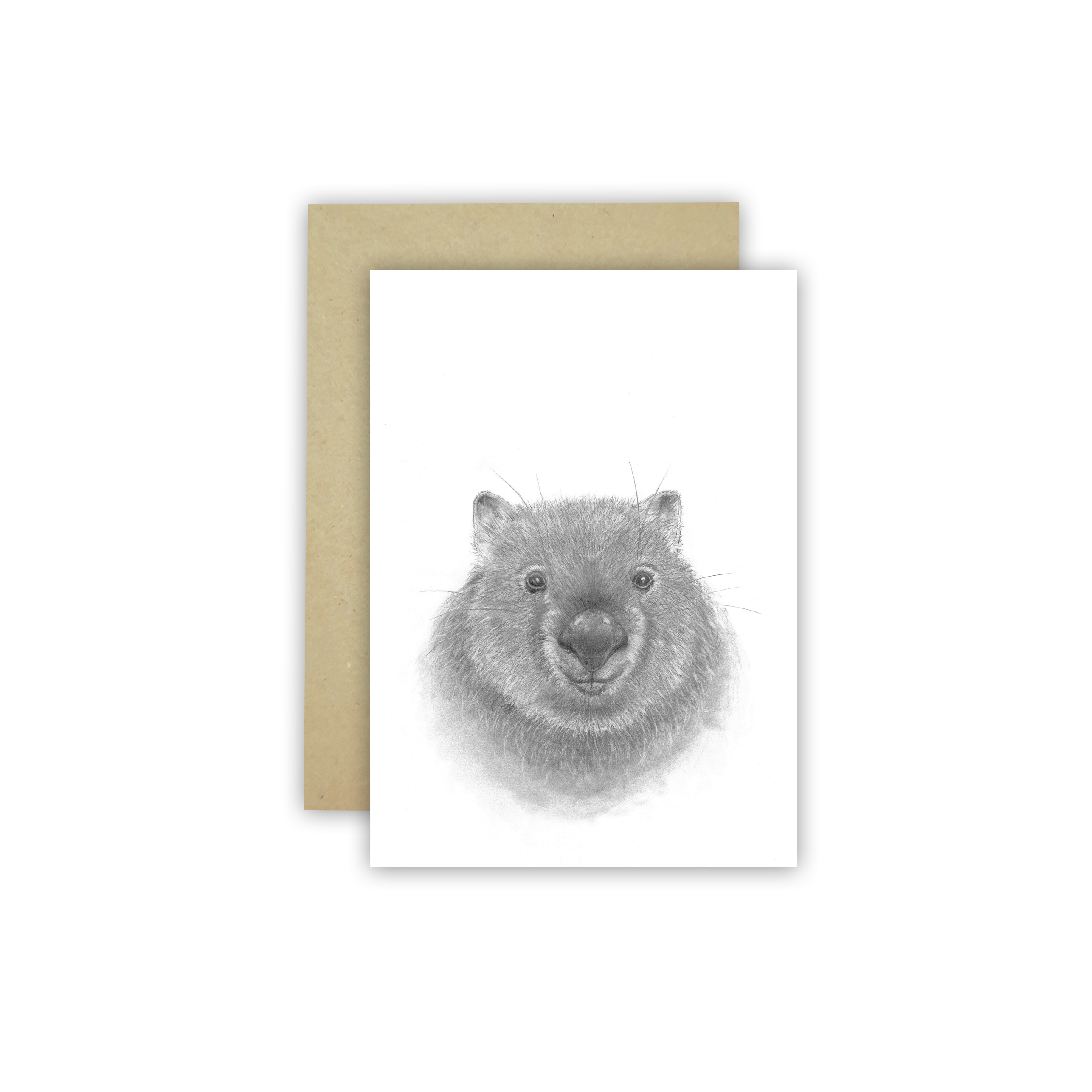 Wombat C6 Card – Cathy Hamilton Artworks